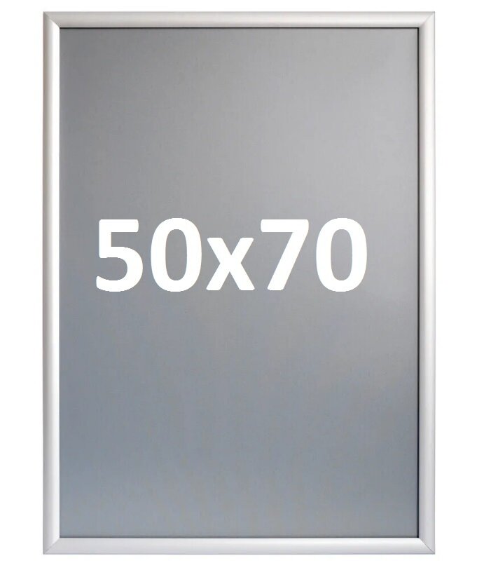 Рамка алюминиевая Клик, 50х70, прямой угол
