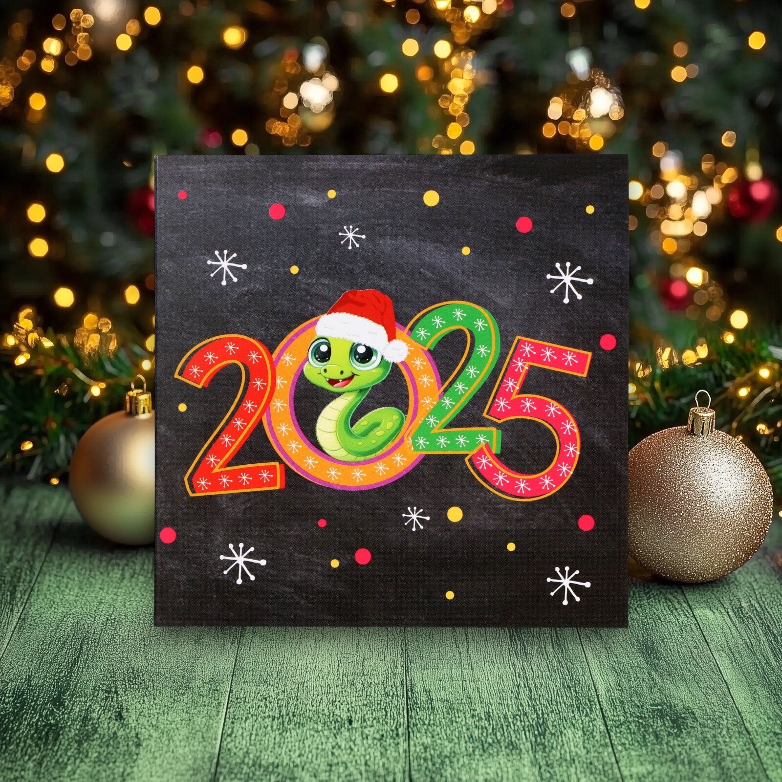 Шоколадная открытка "Змея. Символ года", 4×5 г