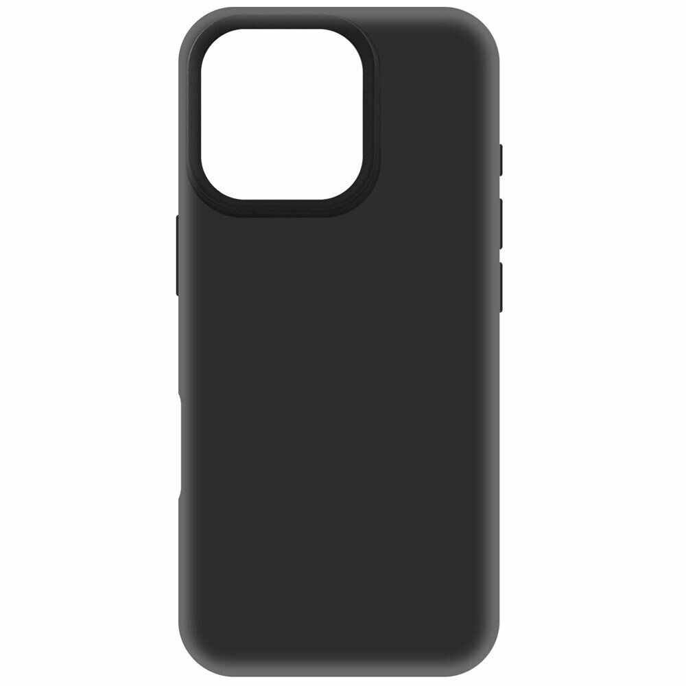 Чехол-накладка Krutoff Soft Case для iPhone 16 Pro черный, soft touch, силикон