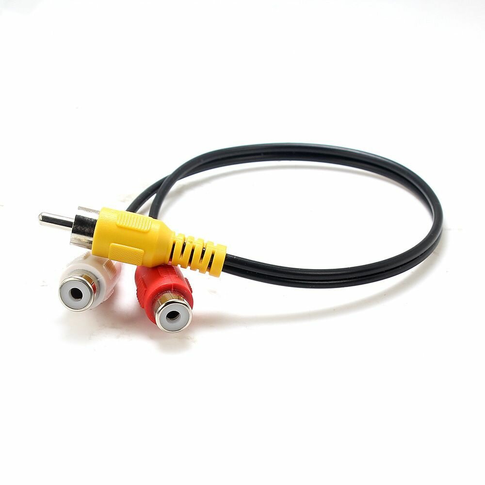 Разветвитель 1 RCA штекер на гнездо 2 RCA (m-f)