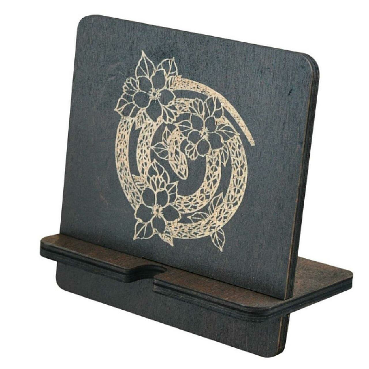 Подставка для планшета Мультидом "Гарафена", березовая фанера, 9x15x14см