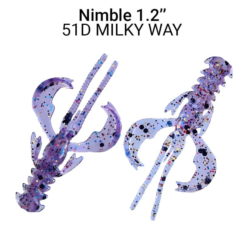 Силиконовые приманки Crazy Fish Nimble 1.2" 76-30-51d-6 кальмар