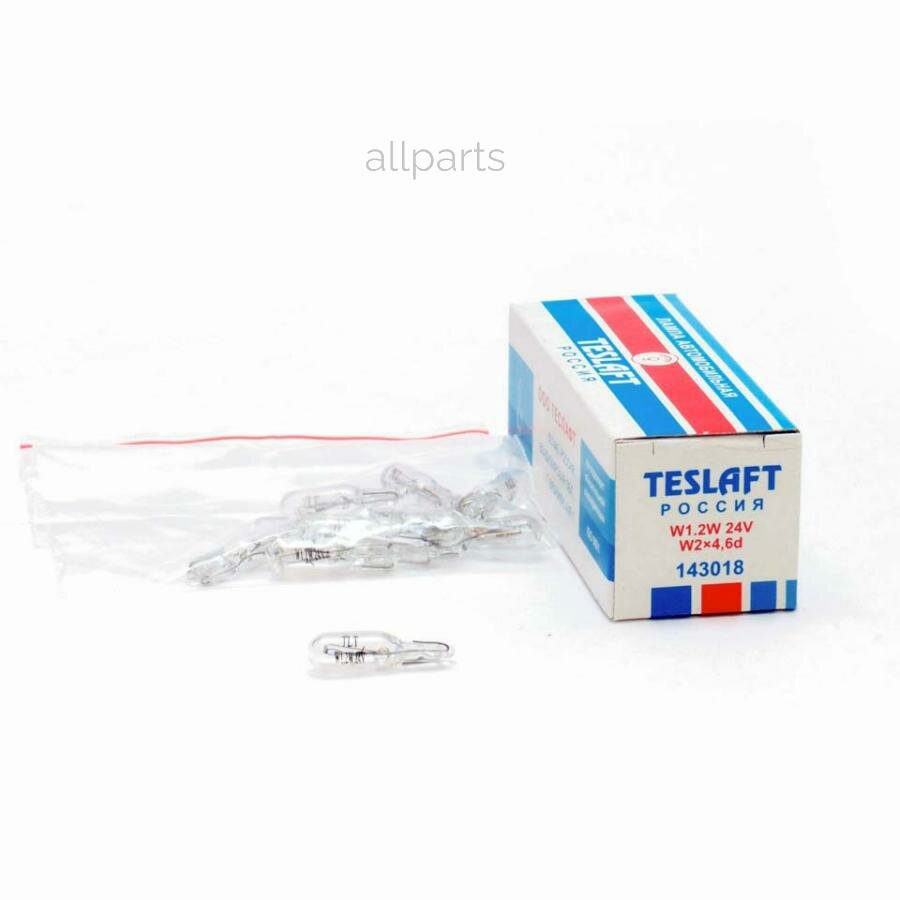 TESLAFT 143018 Лампа TESLAFT W1.2W 24V (W2x4,6d) 143018