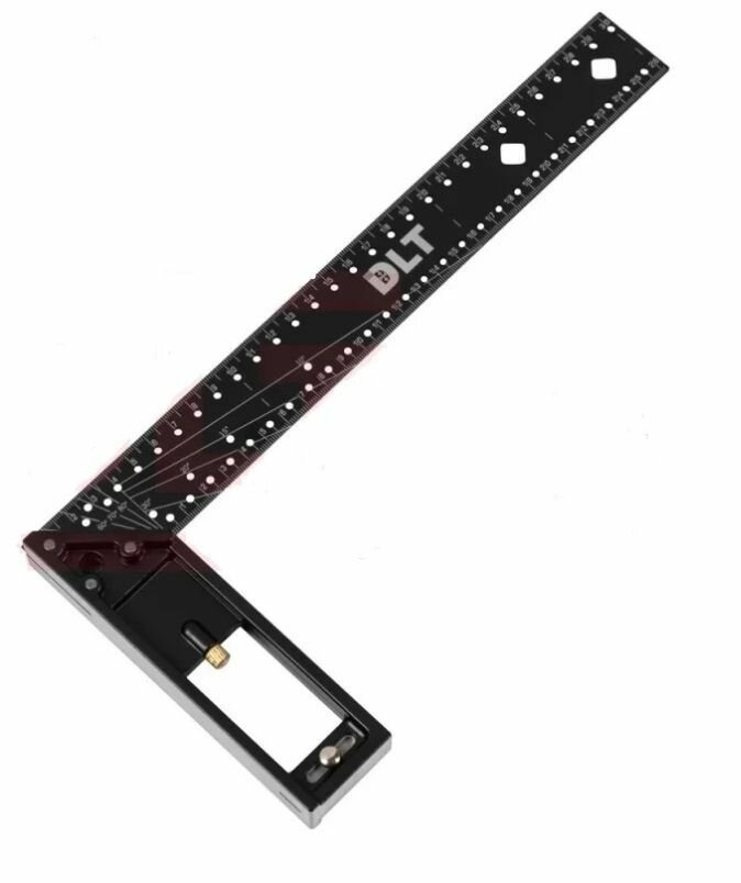 Угольник строительный DLT 300 мм, многофункциональный, для разметки и замеров под 45,90