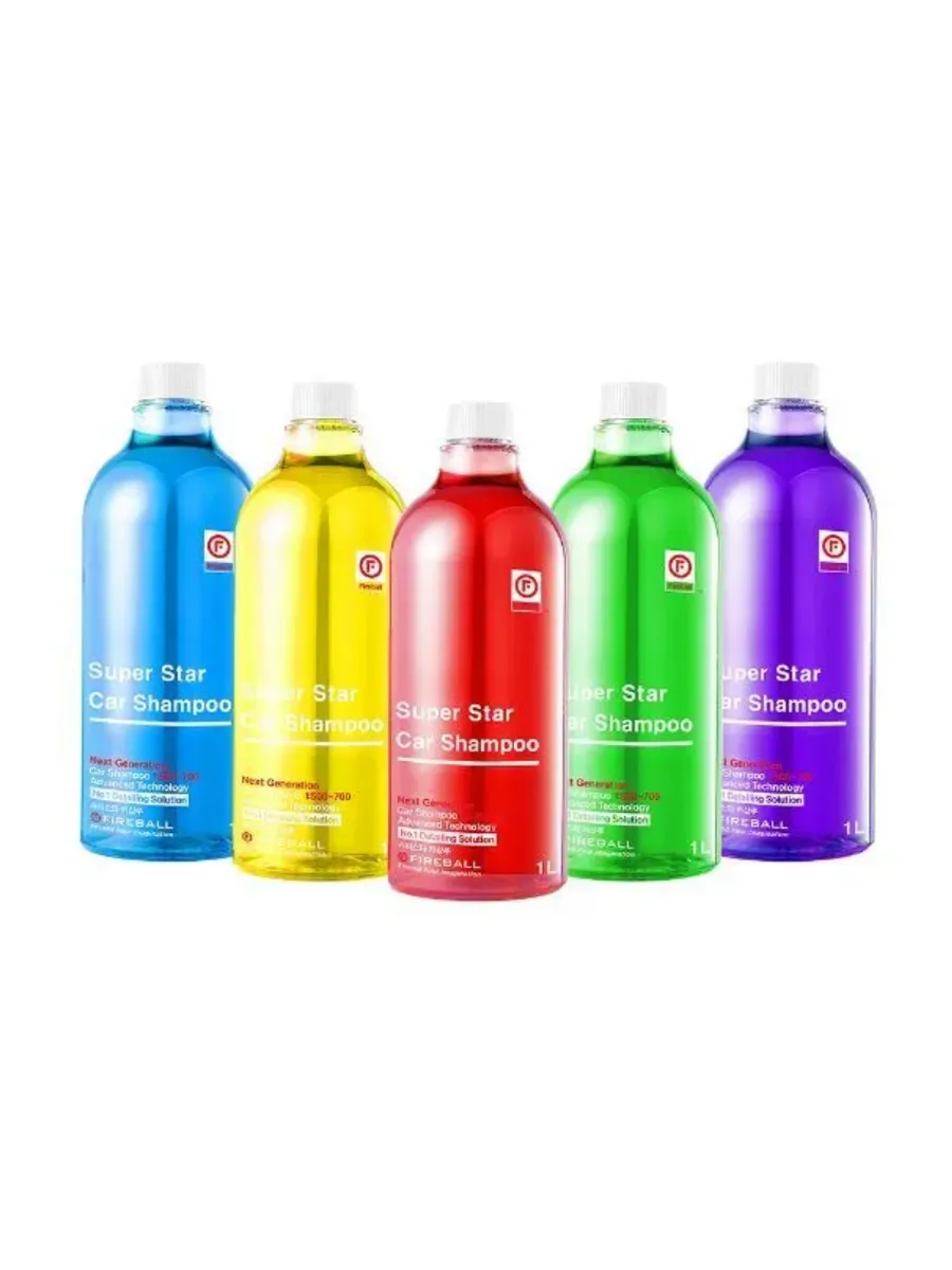 FIREBALL Super Star Car Shampoo Шампунь для ручной мойки 1:500 PH7 Французский виноград (фиолетовый) 1л