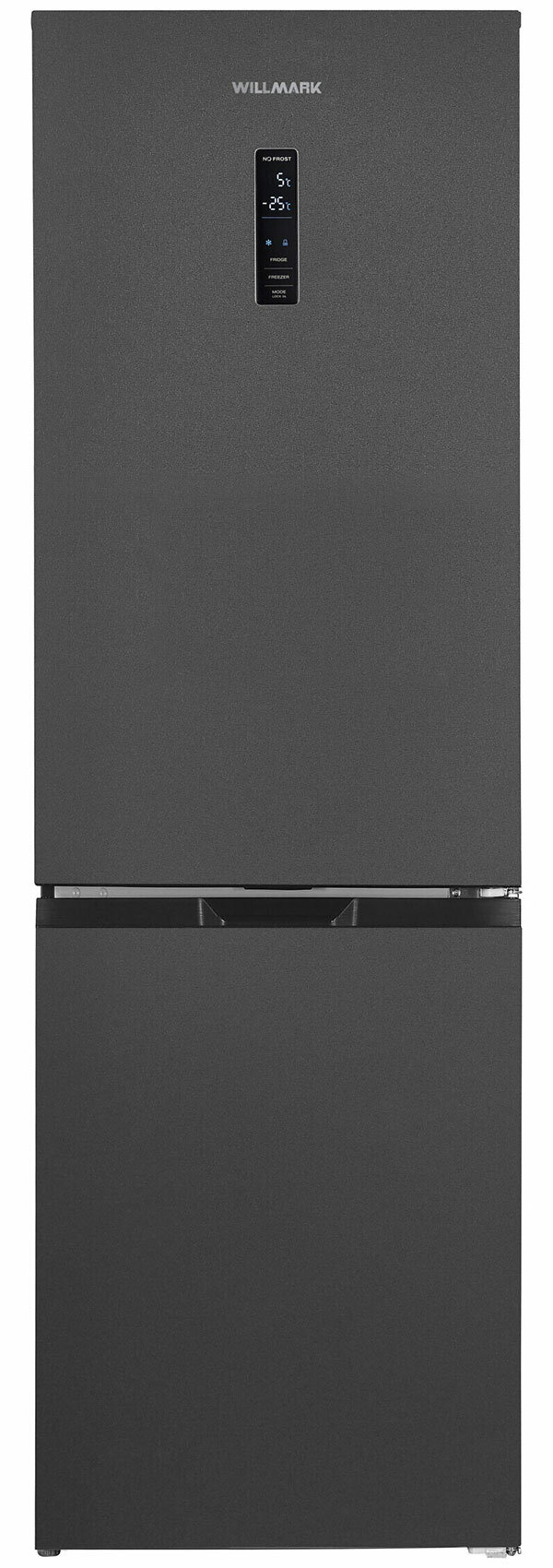 Двухкамерный холодильник Willmark RFN-487DIGT No frost, темно-серый