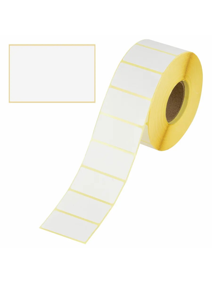 5шт Этикетка ТермоЭко (47х26 мм), 2000 этикеток в ролике, с