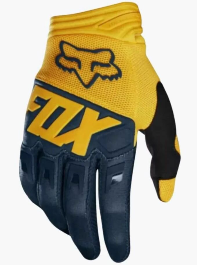 Мото Перчатки детские FOX XD2-1-1 цв. Сине-желтый р. XM