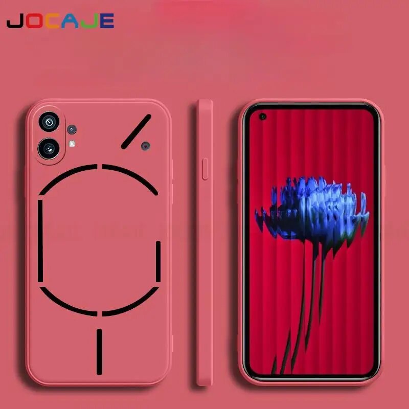 Красный чехол Nothing Phone 1 из жидкого силикона