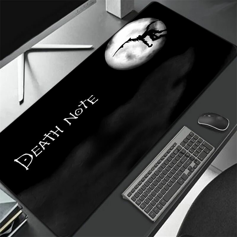 Тетрадь смерти игрока в компьютерную игру 900x400 мм коврик для мыши с большим краем силиконовый нескользящий