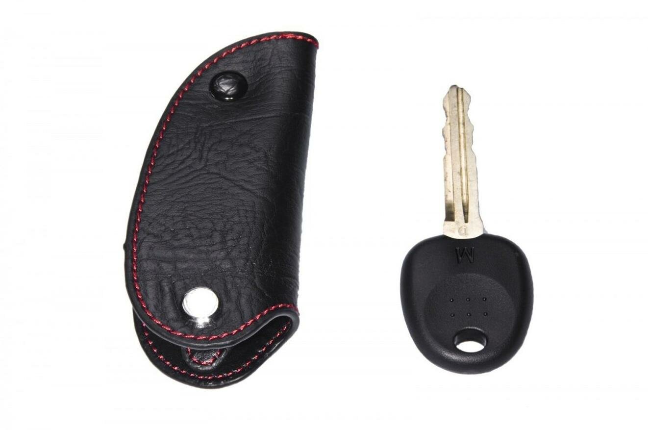 Чехол BGT для автомобильного ключа Hyundai (Хендай), кожа, влагозащитный, ударопрочный, черный