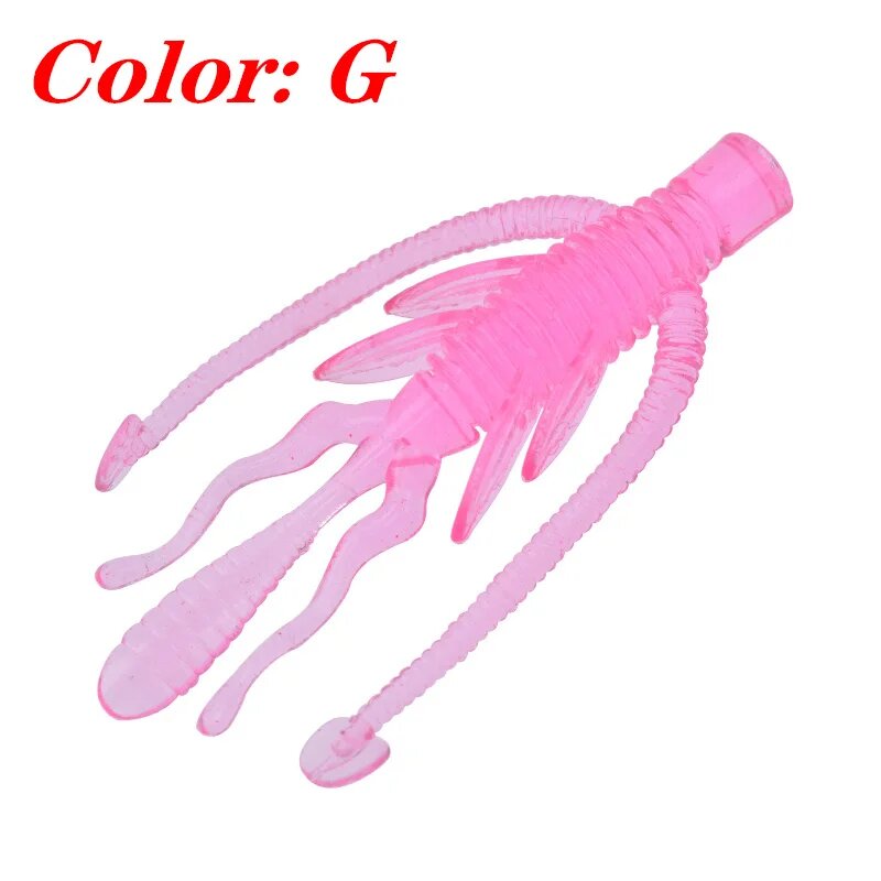 Crazy Flapper креветки силиконовые приманки Proleurre Розовый, G