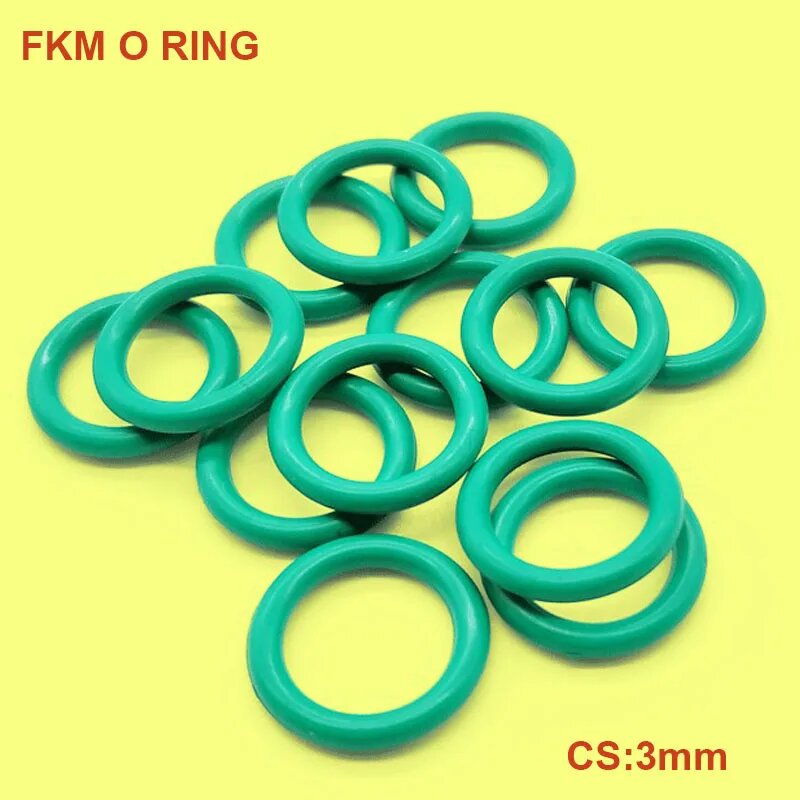 Зелёное уплотнительное кольцо ФКМ CS 3 мм OD 16mm (30Pcs)