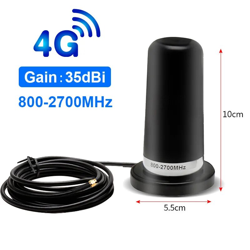 NOWEPOCH GSM 4G Антенна 35дБи 800-2700МГц 3 метра SMA BNC TNC N SMA Male