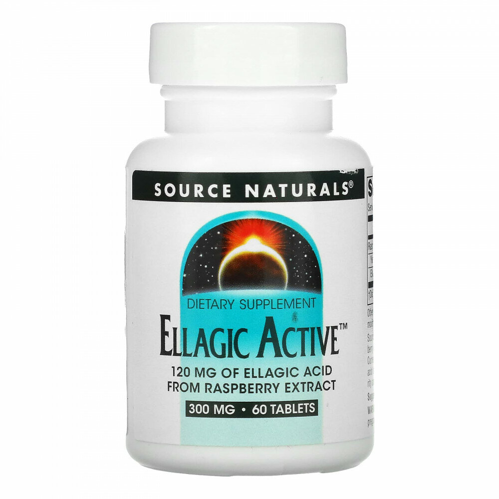 Source Naturals, Ellagic Active ™, 60 таблеток