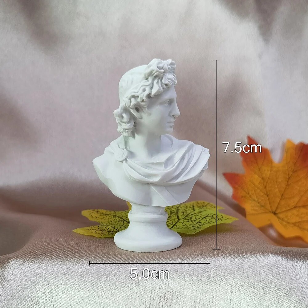 Скульптурная голова из гипса MICORSAX для фотосъемки Apollo