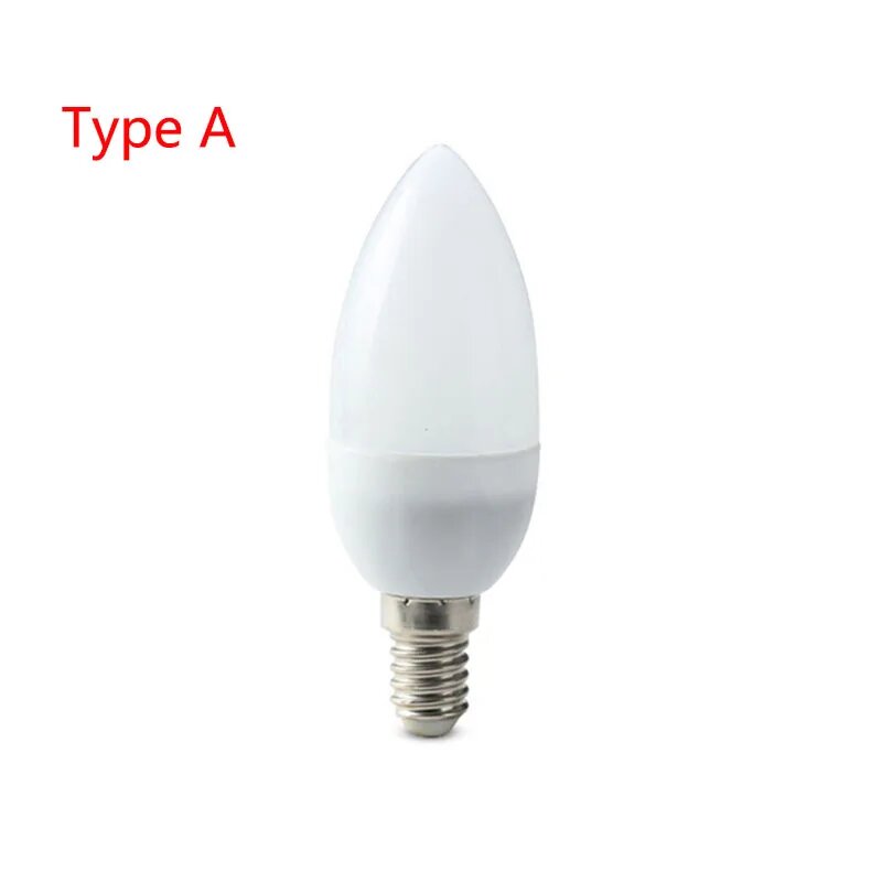Светодиодная лампа-свеча E14, 12W, Type A, Белый