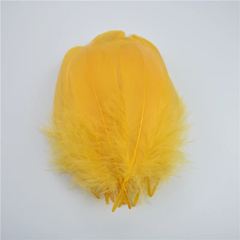Цветные гусиные перья FlyReal 12-18 см 20 шт