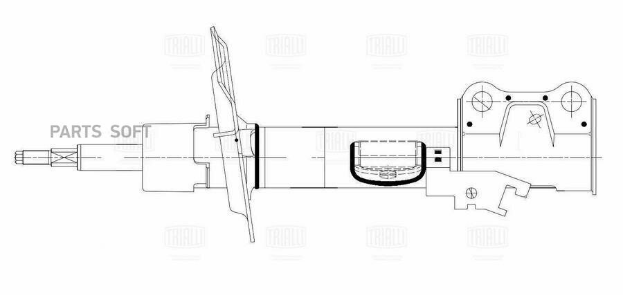 TRIALLI AG-30358 Амортизатор для а/м Geely Emgrand X7 (16-) (стойка) перед. прав. (AG 30358) ()
