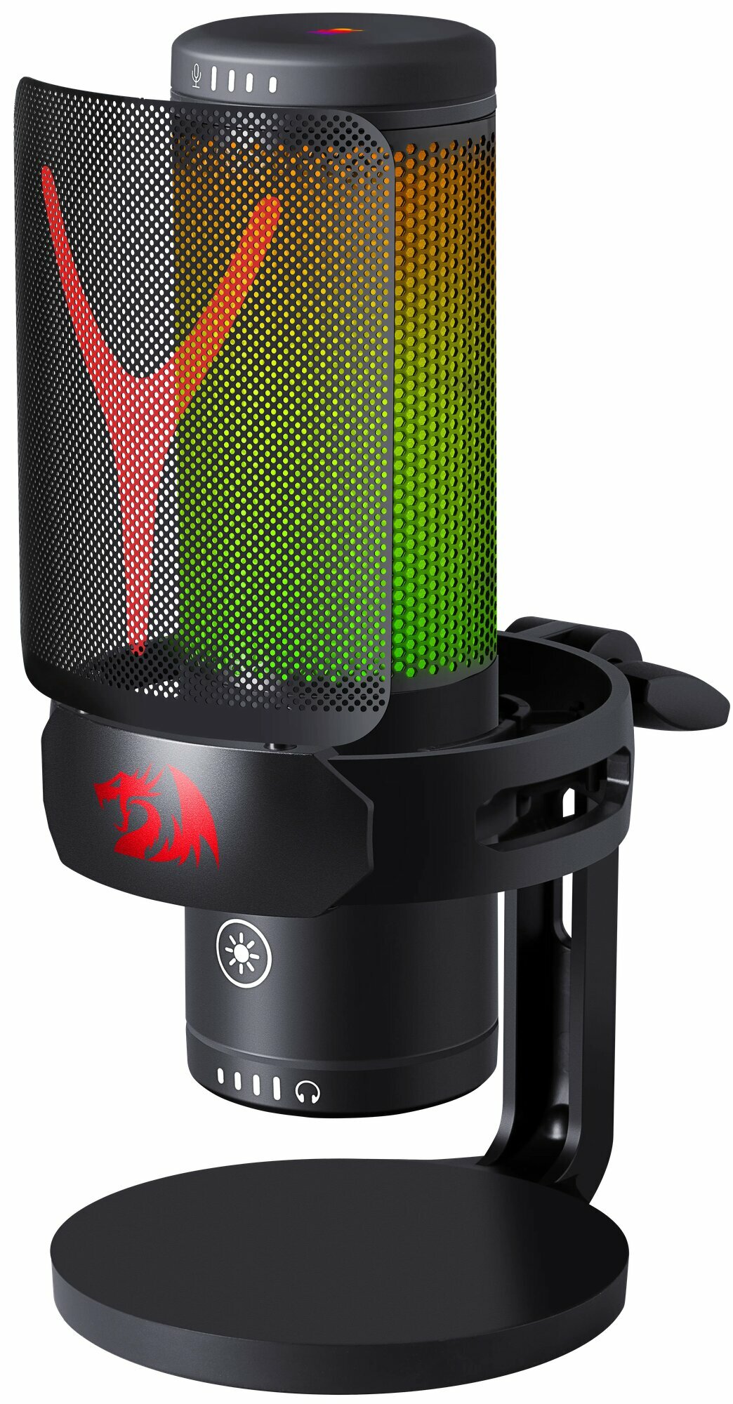 Проводной микрофон Redragon Fenris GM301, электретный, кардиоидная направленность, 50-20000 Гц, подключение USB Type-A