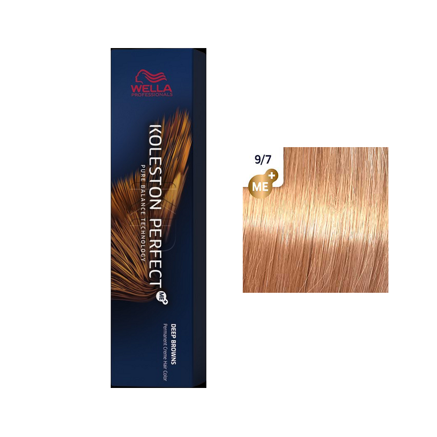 Wella Koleston Perfect ME+ 9/7 - Стойкая краска мускатный орех 60 мл