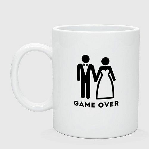 GAME OVER молодожены Керамическая кружка