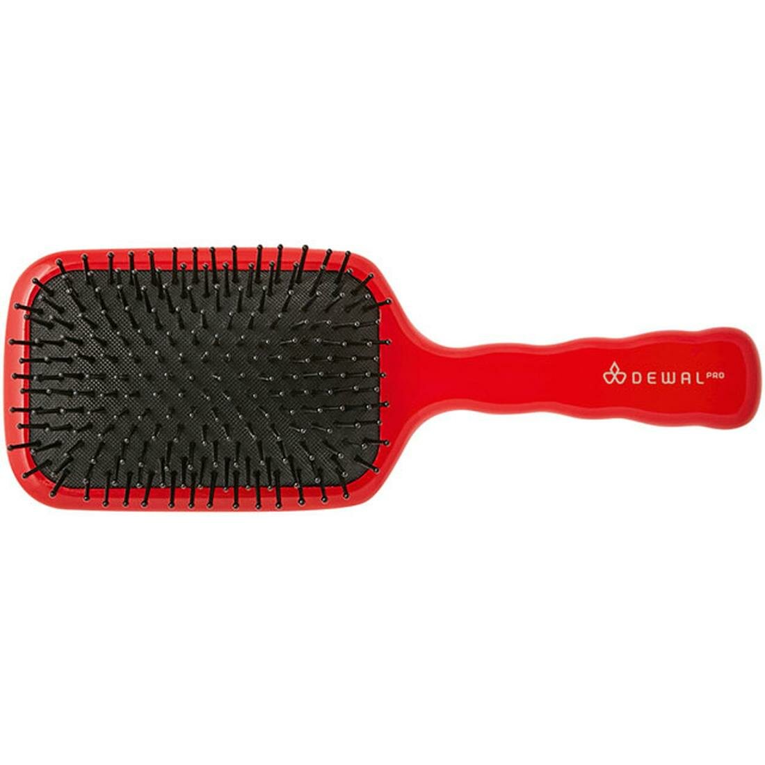 Щетка массажная Dewal PRO BRGB15 "Лопата", для распутывания, антистатический эффект, красная