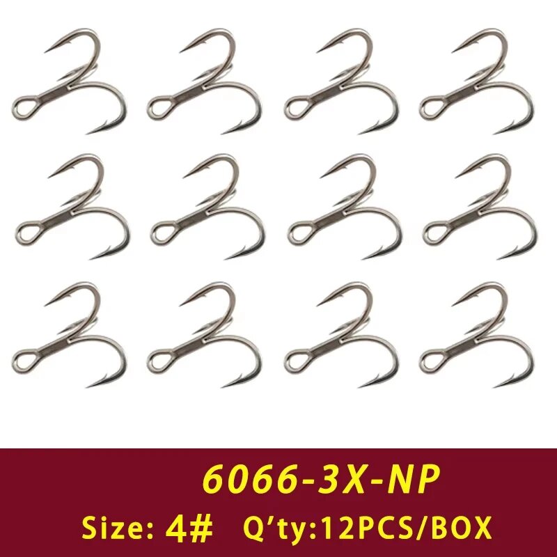 TAKEDO Тройной крючок для рыбалки 2#-16# 4