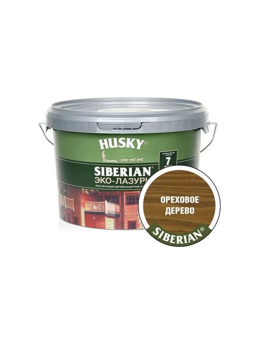 Антисептик SIBERIAN эко-лазурь полуматовый ореховое дерево