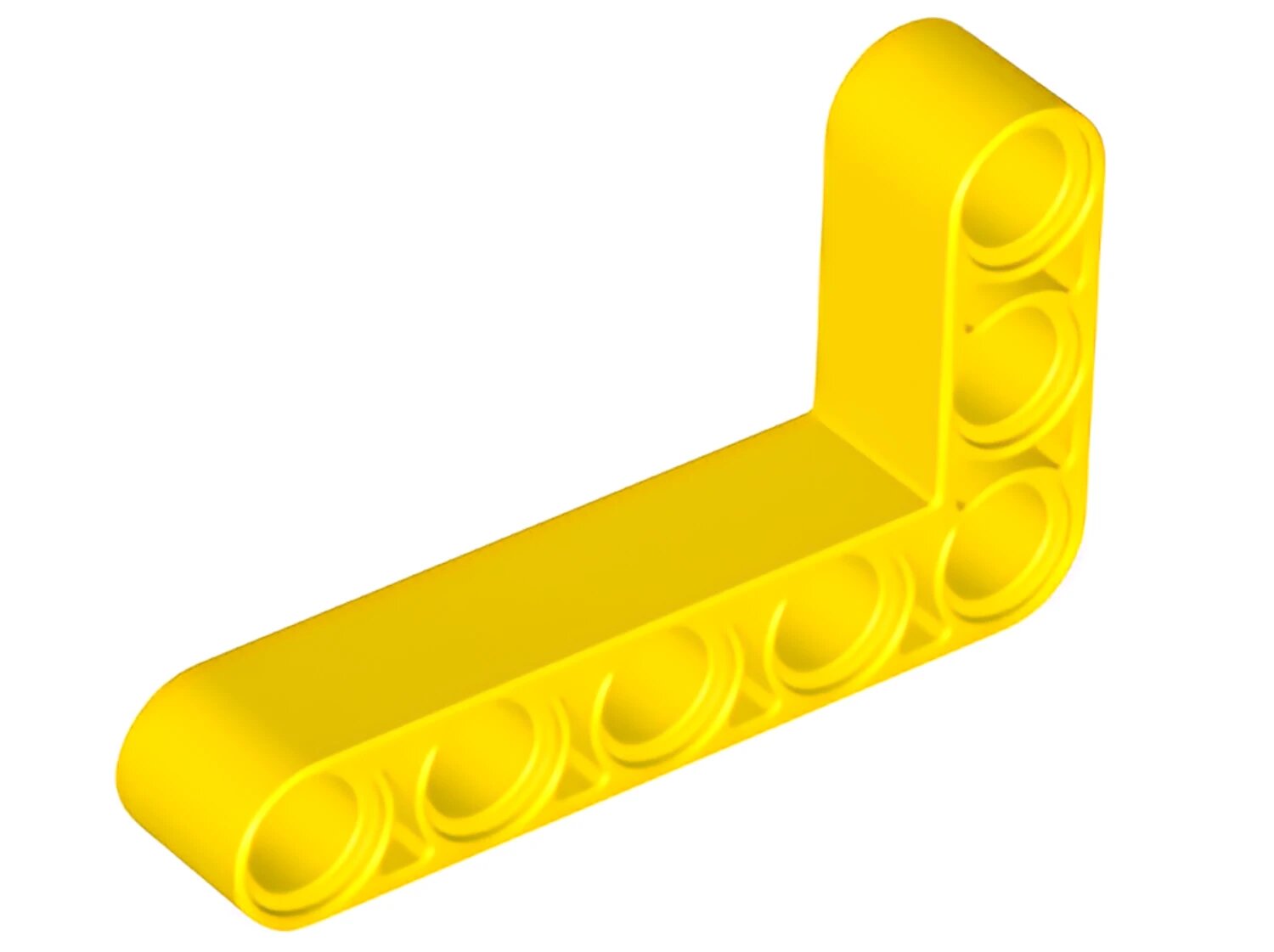 Деталь LEGO Technic, Liftarm, Modified Bent Thick L-Shape 3 x 5 32526 Yellow N