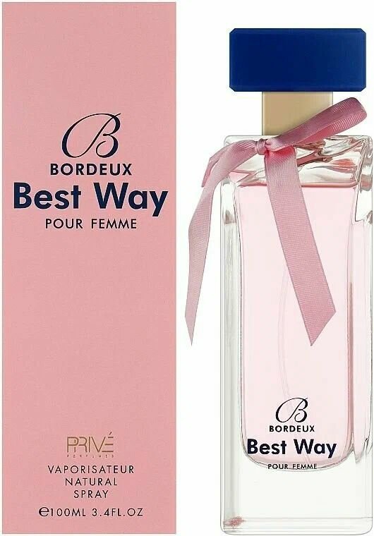 Женская парфюмерная вода PRIVE BORDUEUX BEST WAY, 100 мл, цветочные ноты