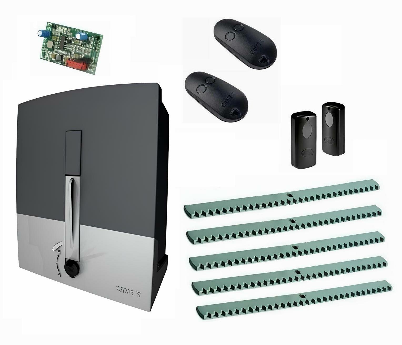 Автоматика для откатных ворот BXL04AGS KIT5-F, комплект: привод, радиоприемник, 2 пульта, фотоэлементы, 5 реек