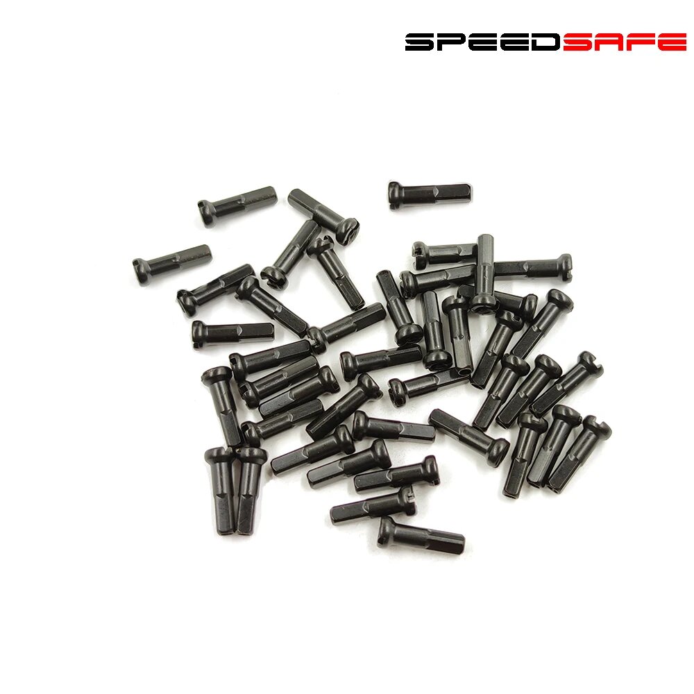 Велосипедные ниппели Speedsafe PB14 черные/серебристые 12mm Hexagon