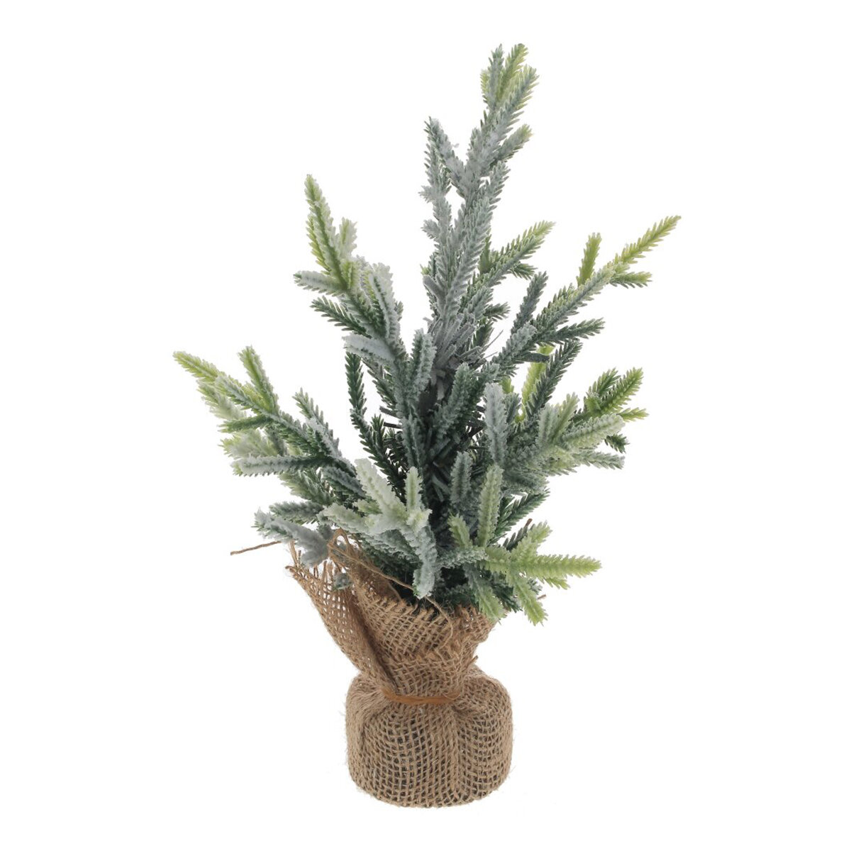 BRAND Елка декоративная 17x16x26 см Зеленая и Бежевая для интерьера и дома 762256-XU27