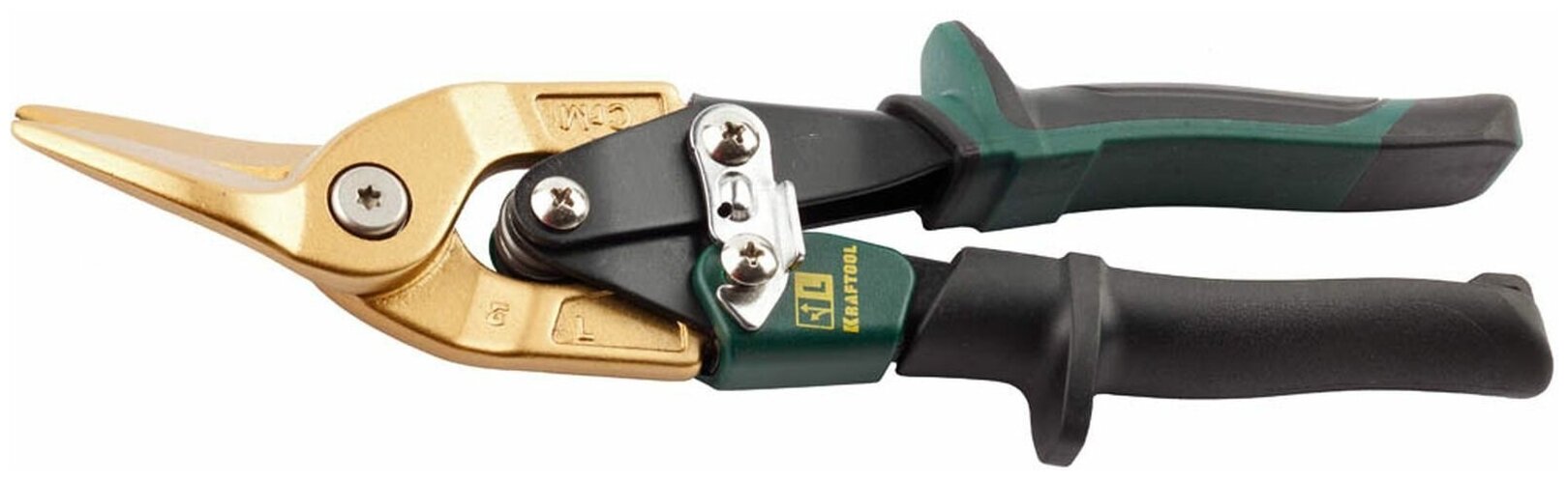 Ножницы по твердому металлу KRAFTOOL 2327-L TITAN левые, Cr-Mo, титановое покрытие, 250 мм