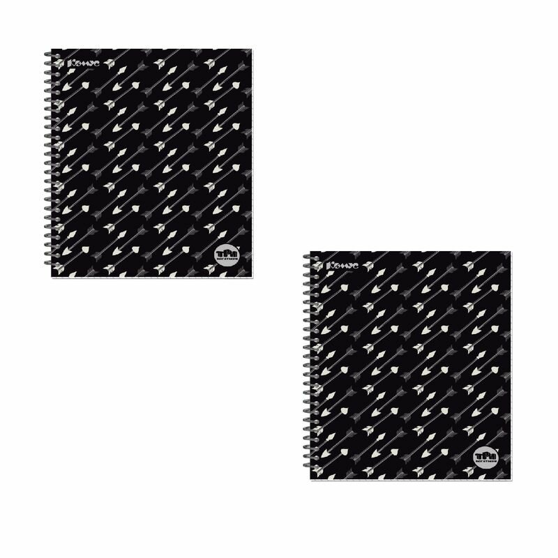 Комус Тетрадь общая Три богатыря Стрелы А5, 80л, клетка, спираль, ВБ-лак, 2 уп.