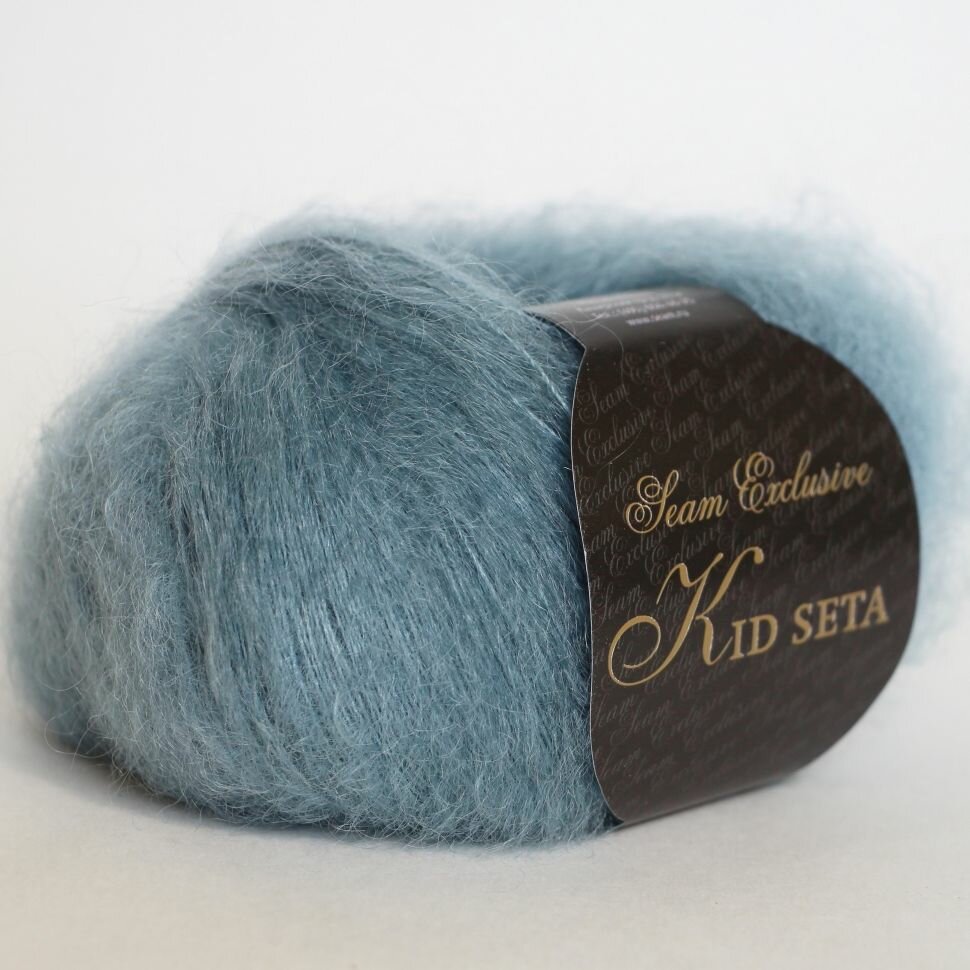 Пряжа Kid Seta Seam цвет 06076, 10шт*(210м/25г), 72% кид мохер 28% малберри шёлк