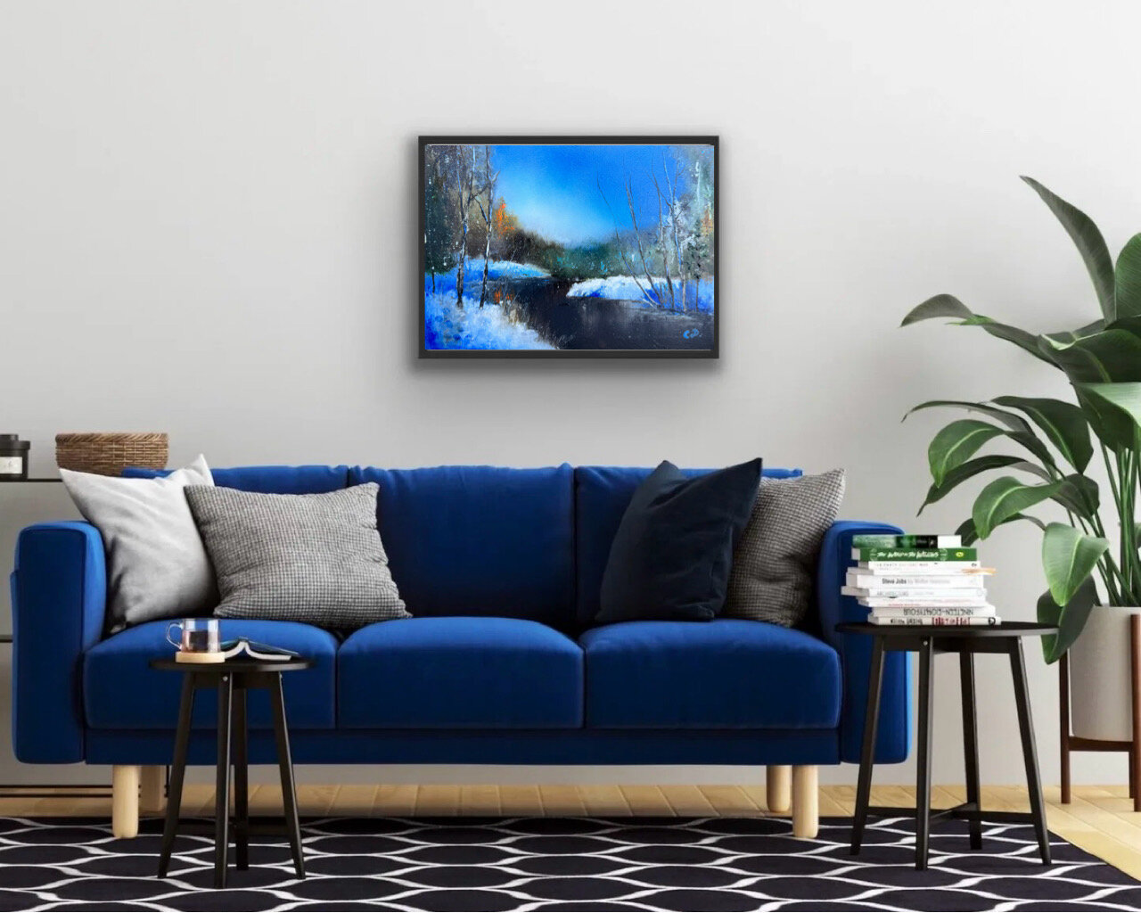 Картина маслом ручной работы: Скоро Весна, на холсте на подрамнике для интерьера дома, размер 30х40 см