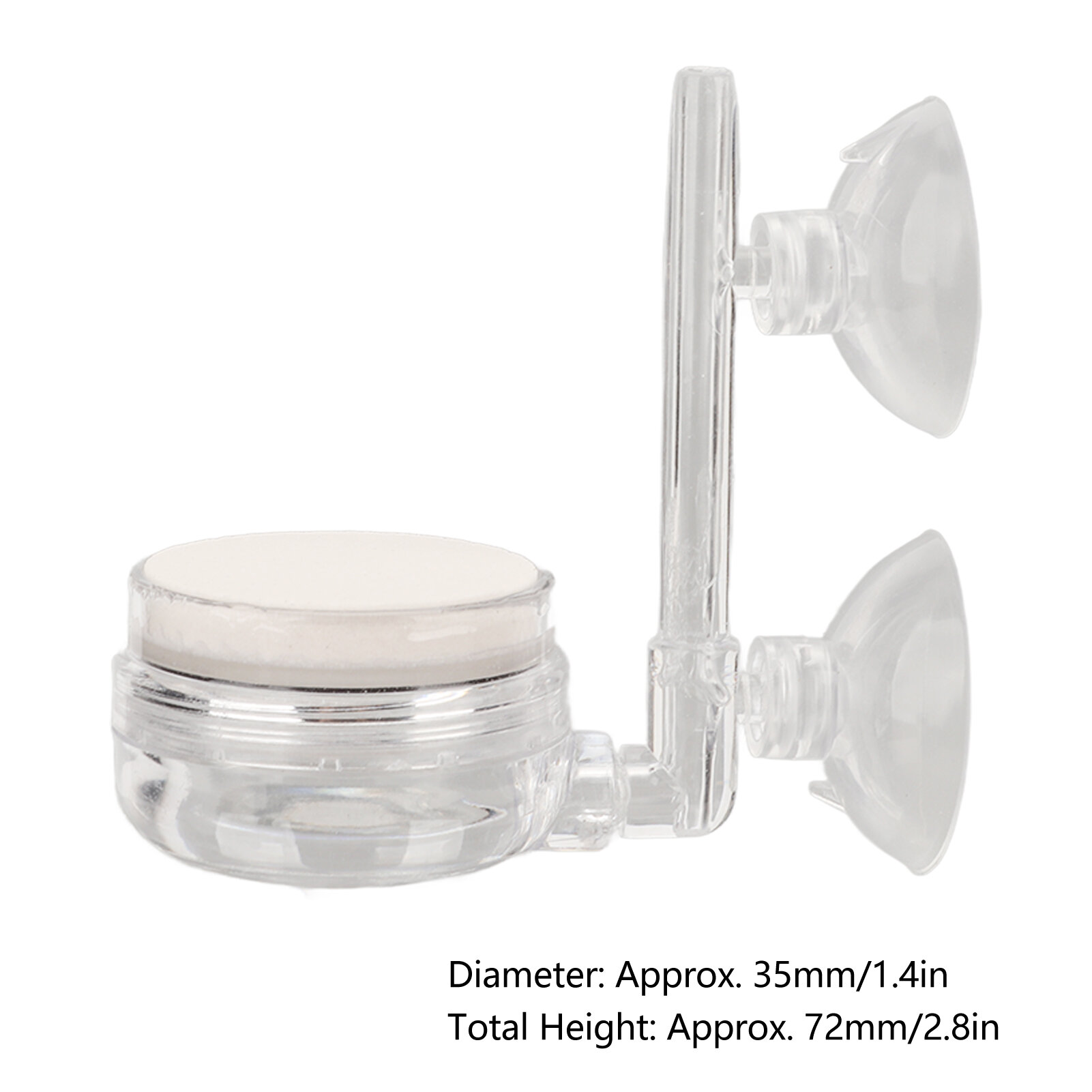 Аквариумный пузырьковый каменный диффузор низкого давления, прозрачное стекло, аквариум, очиститель кислорода для растворенного кислорода