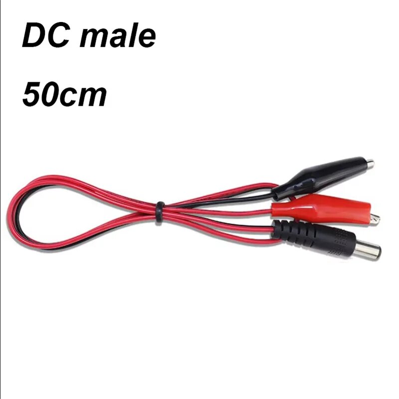 Кабель питания FVJVYE с крокодиловыми зажимами 50 см 50cm male