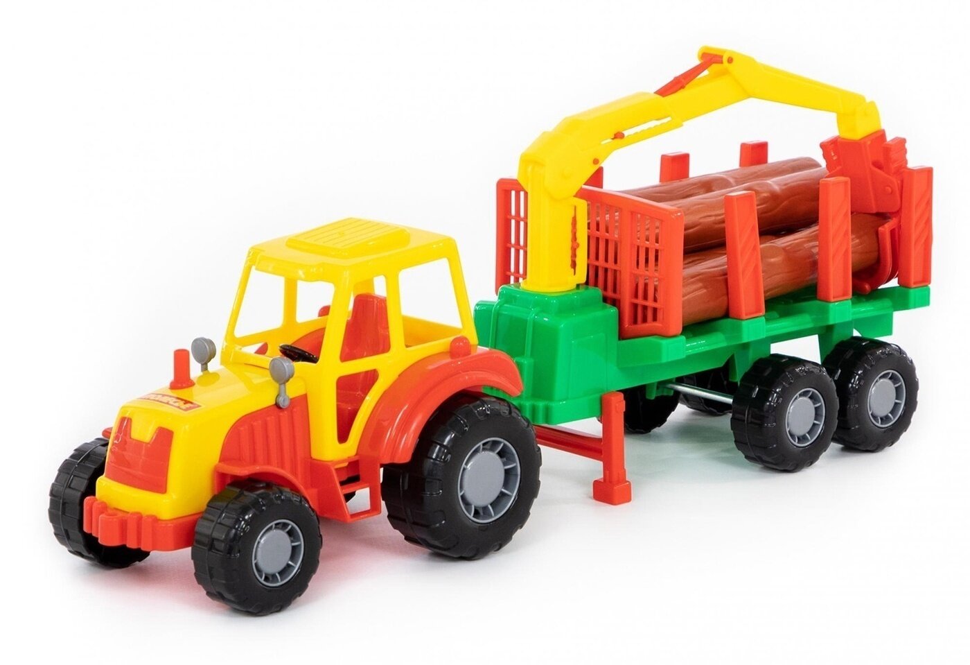 Трактор Полесье "Мастер" с полуприцепом-лесовозом (35295)