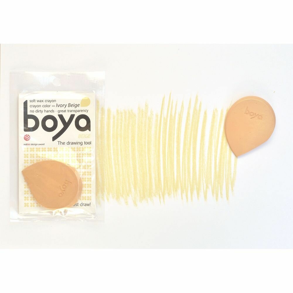 Пастель BOYA d.o.o. Восковая, для рисования, бежевый мелок