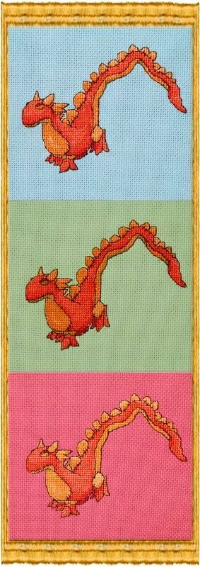 Набор для вышивания Nimue 3 Dragons, Три дракона, 15х45 см (ND. NIM.125-B006. K)