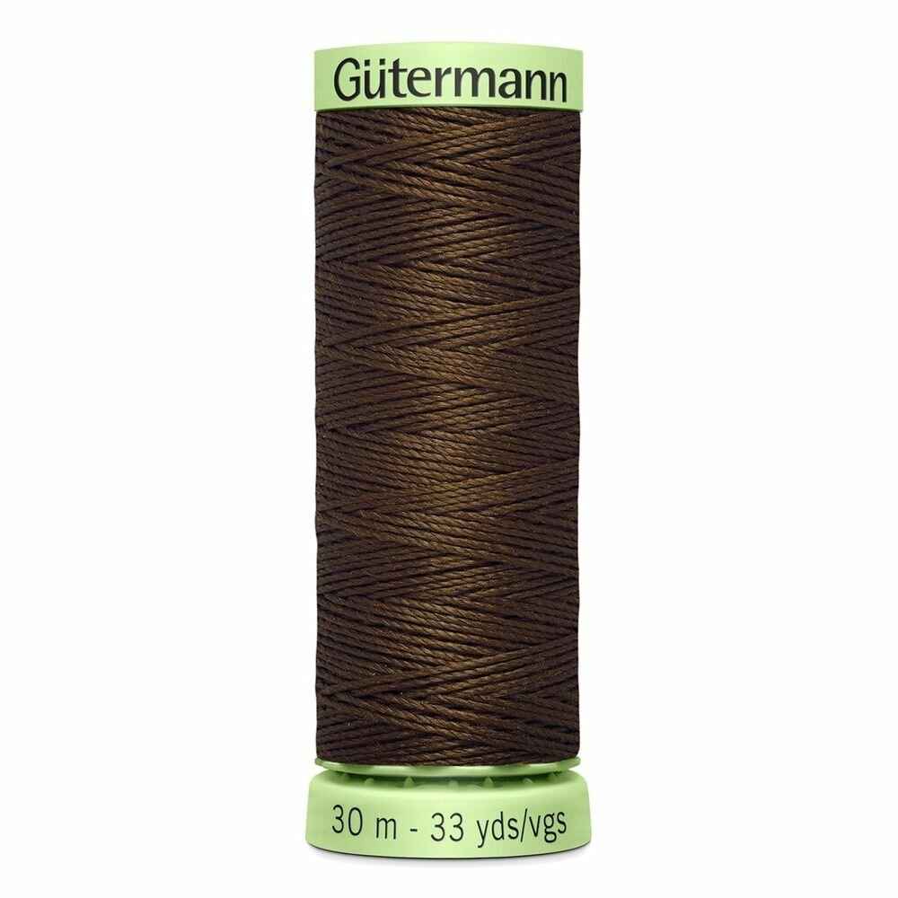 Декоративная нить Gutermann Top Stitch 30/30 м для отстрочки, 100% полиэстер, цвет 406 шоколад, 5 шт (3)