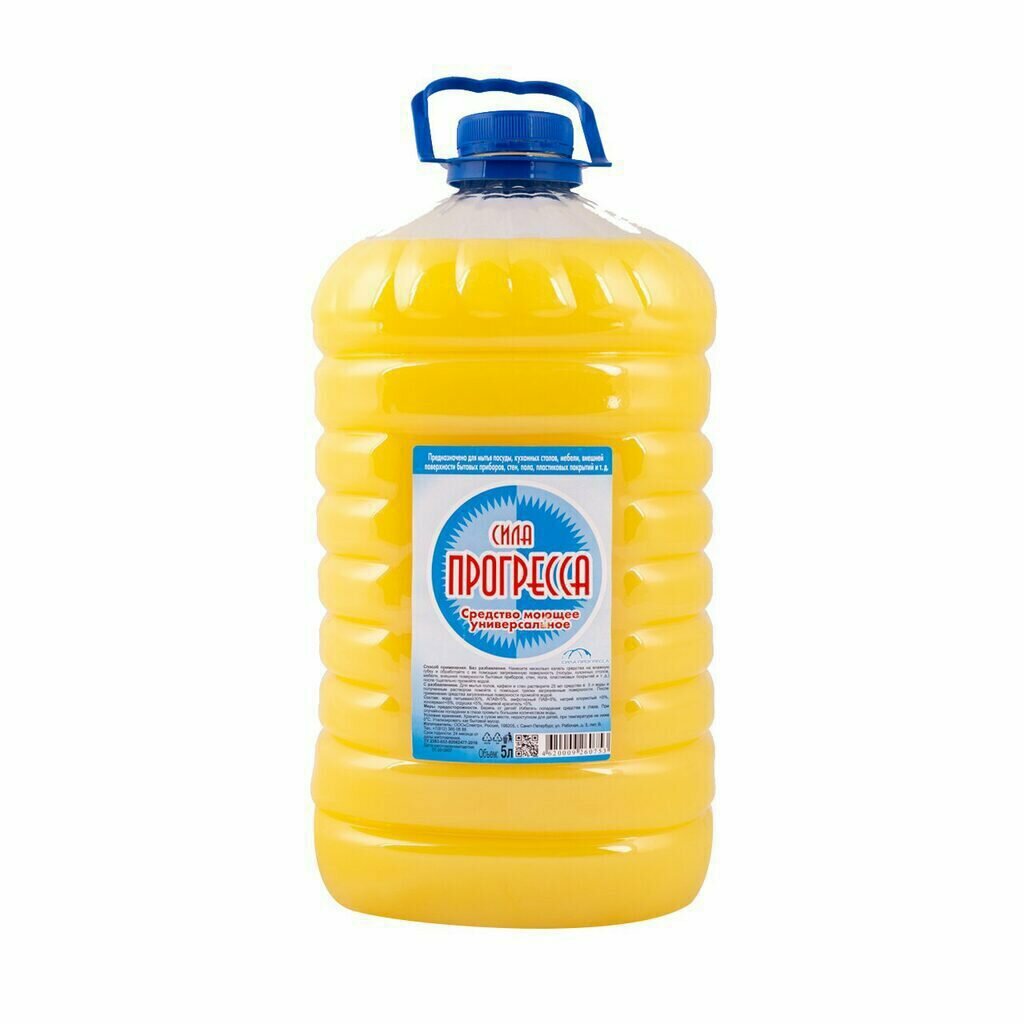 Универсальное моющее средство Сила Прогресса, Лимон, ПЭТ, 5л