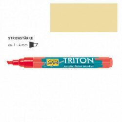 Бежевый художественный акриловый маркер "Solo Goya" Triton" 1-4 мм