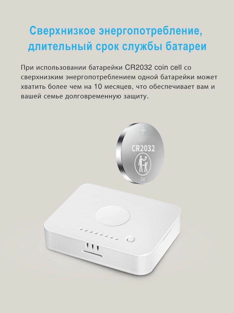 Zigbee 3.0 умный датчик температуры и влажности с Алисой