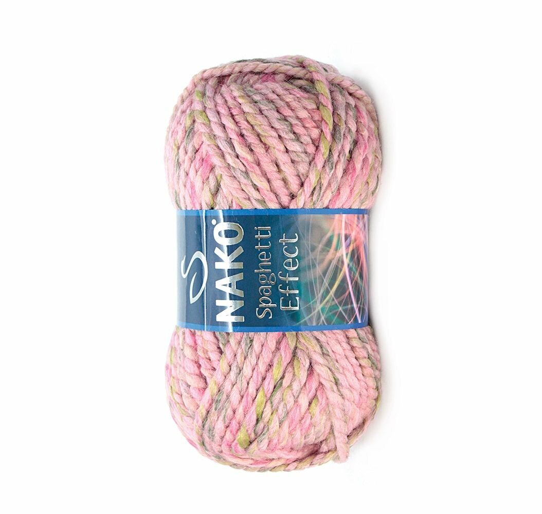 Пряжа Nako Spaghetti Effect цвет 75534 (100г/60м, упаковка 5 мотков)