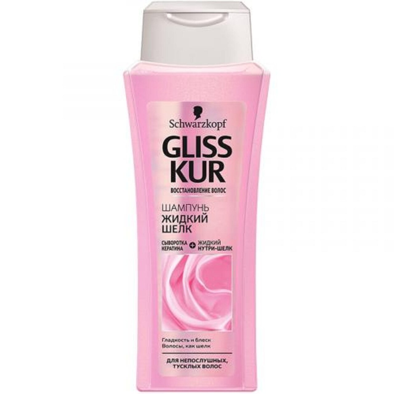 Gliss Kur Жидкий Шелк Шампунь для волос 400 мл с уходом за структурой и блеском