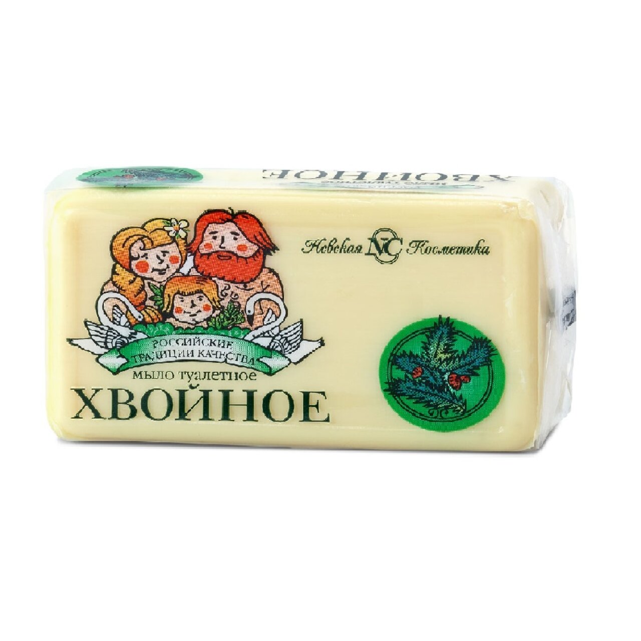 Невская косметика мыло туалетное Хвойное 75 г натуральное без добавок без ароматизаторов